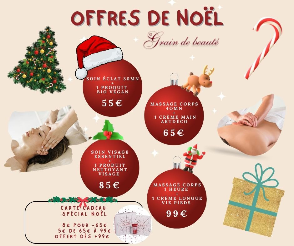 Offres de Noël à Limeil Brevannes : GRAIN DE BEAUTE
